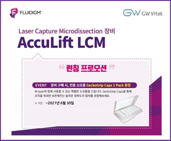 지더블유바이텍, ‘AccuLift LCM’ 출시 기념 프로모션