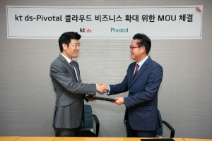 KT DS-피보탈, 클라우드 시장 확대 위한 MOU 체결